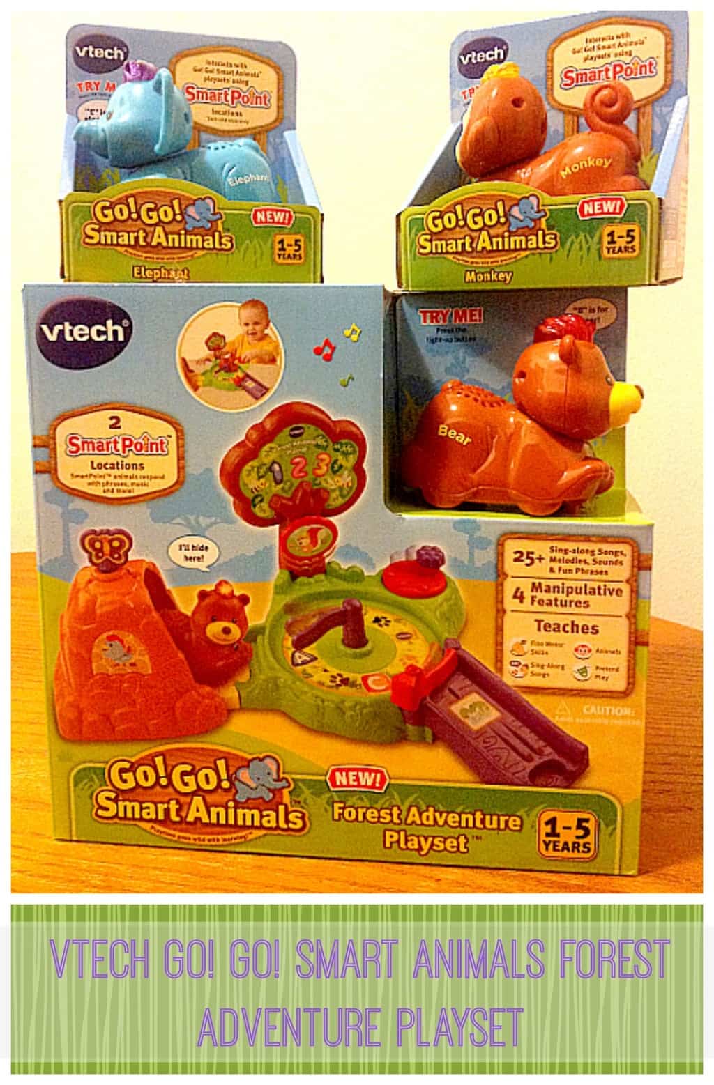 VTech Go! Go! Smart Animals Forest Adventure Playset Offers Learning ...