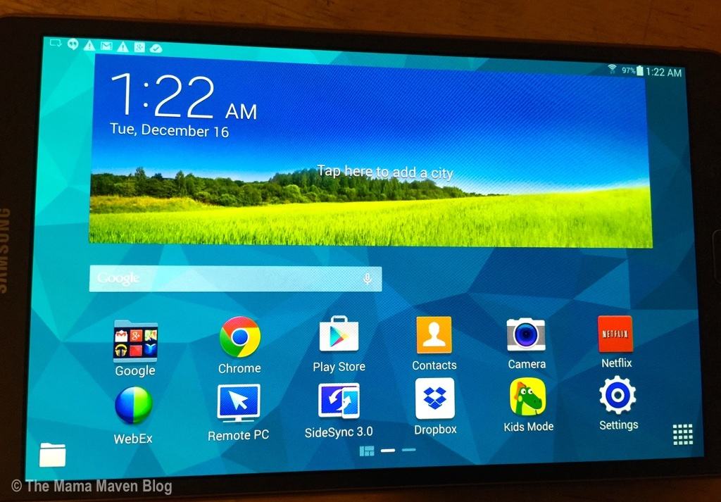 Samsung Galaxy Tab S/S2 Review: Setting Up Kids Mode