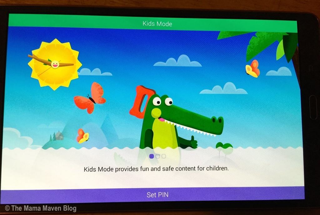 Samsung Galaxy Tab S/S2 Review: Setting Up Kids Mode