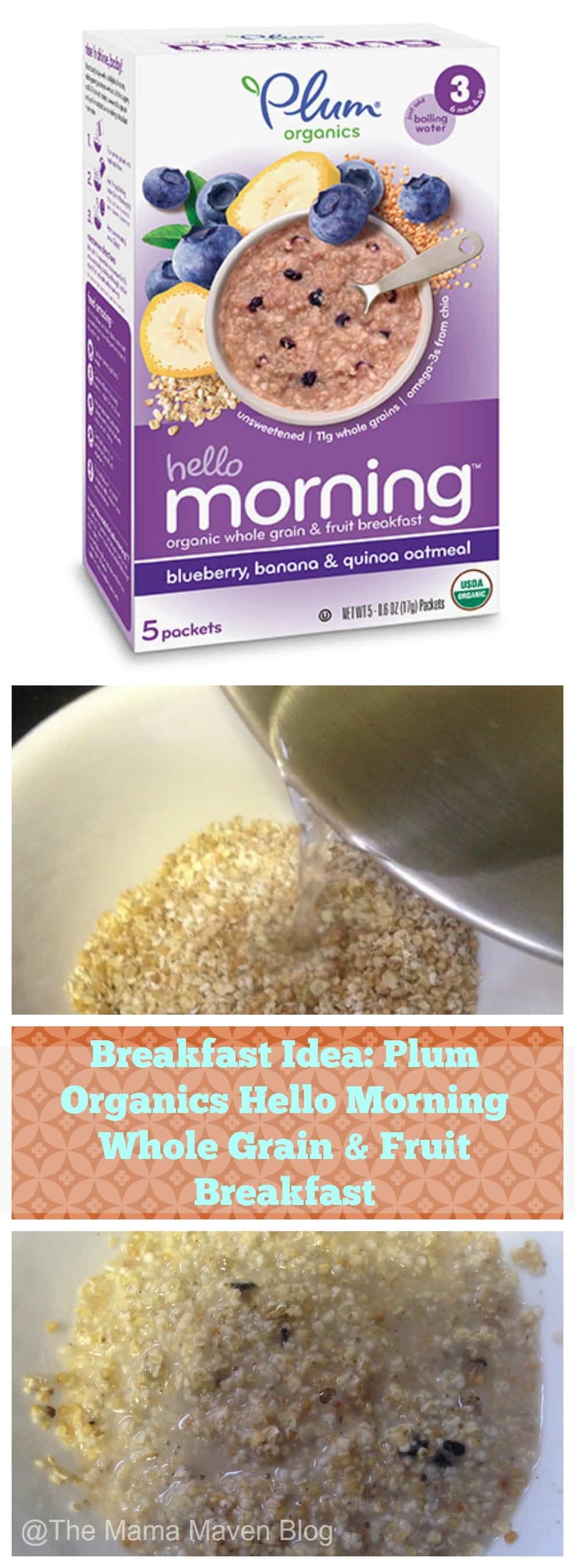 Say Hi to Plum Organics Hello Morning Whole Grain and Fruit Breakfasts ...