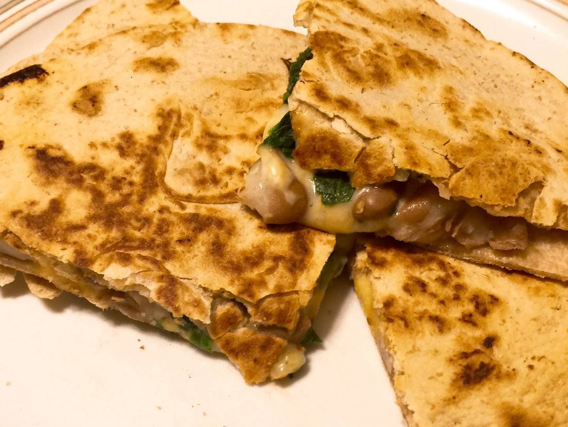 Cheesy Chicken and Veggie Quesadillas