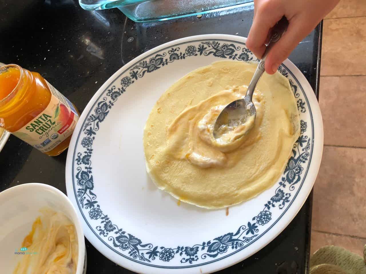 Easy Crepes with Fruit and Greek Yogurt