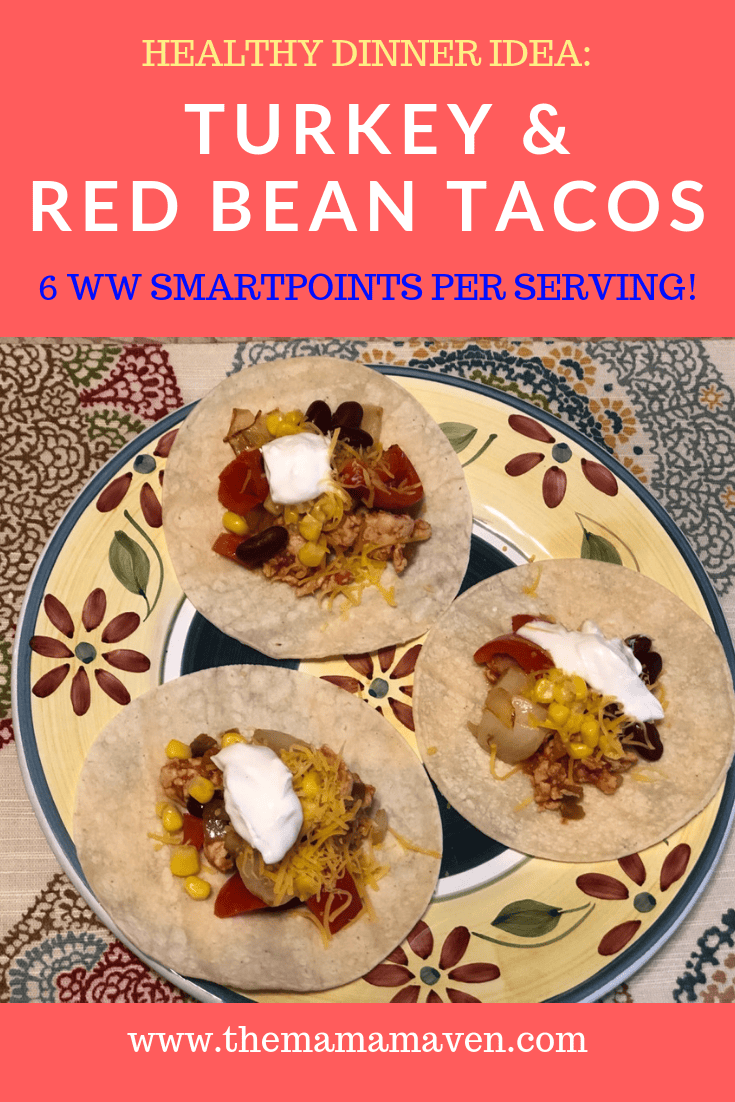 Healthy Dinner Idea: Turkey and Red Bean Tacos - 6 WW SmartPoints Per ...