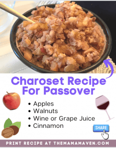 Charoset Recipe for Passover - The Mama Maven Blog