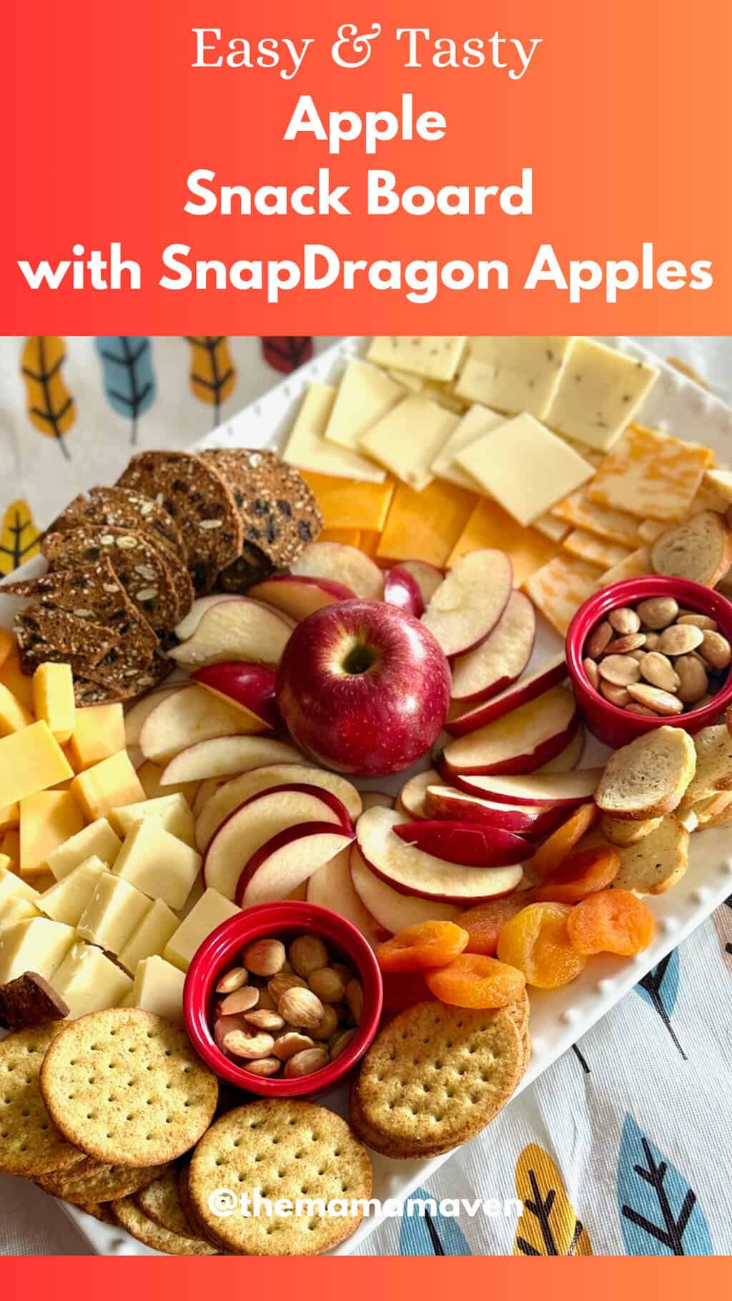 Kid Friendly Apple Snack Board - an Easy and Tasty Treat - The Mama ...